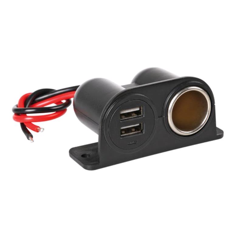 Extra power, Power Socket 12 24v With Twin Usb For | MicksGarage