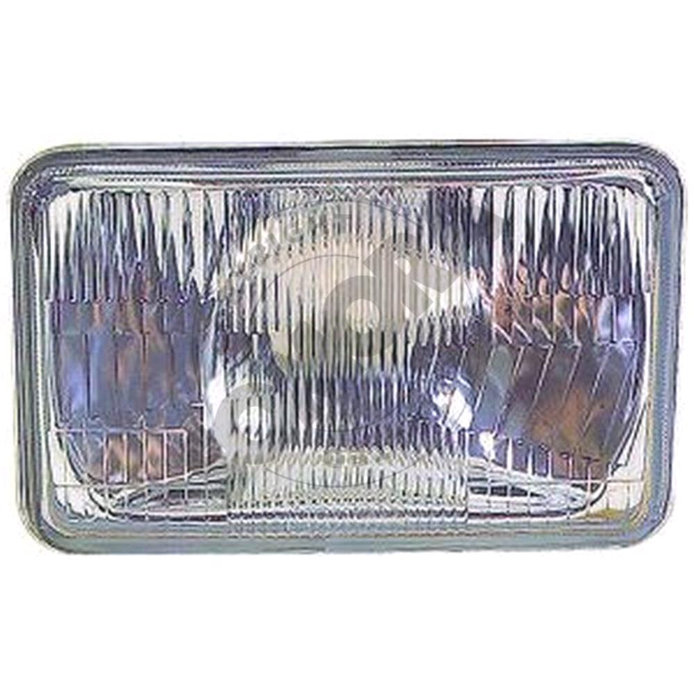 Universal Small Square Headlamp Rh And Lh , H4 Bulb, 166mm X 106mm ...