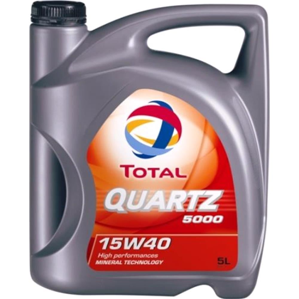 Total Quartz 5000 15w40 Multigrade Mineral Engine Oil. 5 Litre For ...