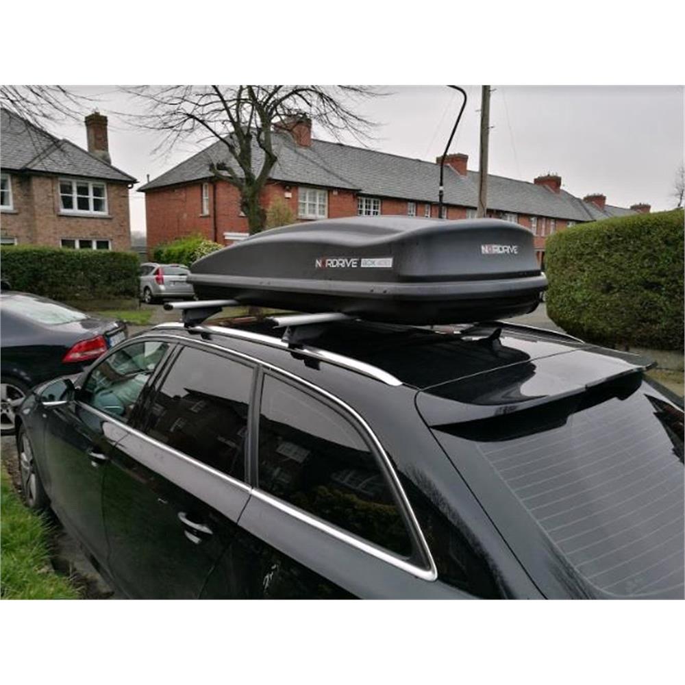 Nordrive 430l Black Graphite Roof Box For | MicksGarage